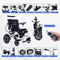 China KSM-601 Aluminum Alloy Electric Wheelchair 24V 250W Motor Remote Control Reclining 15km Range for sale