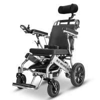 China Foldable Aluminum Electric Wheelchair 601L with 24V 12Ah Li-ion Battery for Disabled for sale