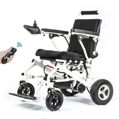 China KSM-602 Folding Electric Wheelchair Lightweight 130kg Capacity 24V Li-ion Battery Remote Control for sale
