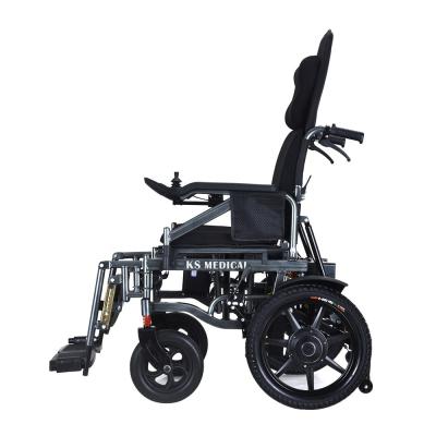 China KSM-508 Electric Reclining Wheelchair High Back 90-180 Adjustable Legrest 12AH Battery for sale