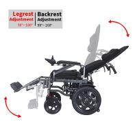China KSM-508 Electric Reclining Wheelchair High Back 90-180 Adjustable Legrest 12AH Battery for sale