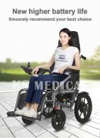 China KSM-508 Electric Reclining Wheelchair High Back 90-180 Adjustable Legrest 12AH Battery for sale