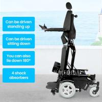 China KSM-311 Electric Standing Wheelchair 150kg Capacity 30km Range Heavy Duty Reclining All Terrain Mobility for sale