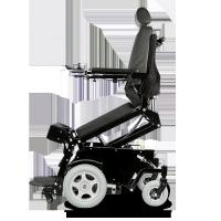 China Heavy Duty Electric Standing Wheelchair 150kg Capacity 30km Range 360 Joystick Control for sale