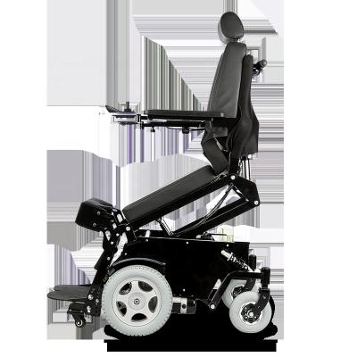 China Heavy Duty Electric Standing Wheelchair 150kg Capacity 30km Range 360 Joystick Control for sale