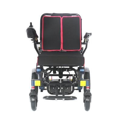 China KSM-605 Auto Folding Electric Wheelchair 24V Li-ion Battery 130kg Capacity Power Wheelchair for Disabled for sale