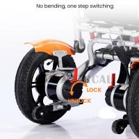 China Remote Control Automatic Folding Electric Wheelchair 28kg Lightweight Power Wheelchair 15km Range for sale