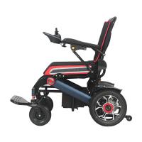 China KSM-605 Auto Folding Electric Wheelchair 24V 250W Motor 15km Range Remote Control Lightweight Aluminum for sale