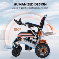 China KSM-605 Auto Folding Reclining Electric Wheelchair 24V 250W Motor 130kg Capacity for Disabled for sale
