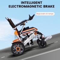China KSM-605 Auto Folding Reclining Electric Wheelchair 24V 250W Motor 130kg Capacity for Disabled for sale