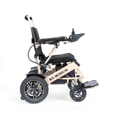 China Foldable Motorized Wheelchair KSM-601 Lightweight 27kg Power Wheelchair with Remote Control 15km Range for sale