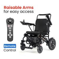 China KSM-601 Folding Electric Wheelchair Lightweight Aluminum 24V Lithium Battery 130kg Capacity for sale
