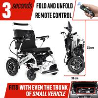 China Foldable Tilt in Space Electric Wheelchair KSM-601 130kg Capacity 15km Range Aluminum Alloy for sale