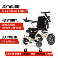 China Foldable Tilt in Space Electric Wheelchair KSM-601 130kg Capacity 15km Range Aluminum Alloy for sale