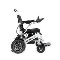 China KSM-601 Foldable Lightweight Electric Wheelchair 24V 250W Motor 130kg Capacity with Shopping Bag Remote Control for sale
