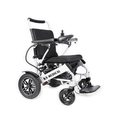 China KSM-601 Lightweight Folding Electric Wheelchair 24V 250W Motor 15km Range for Elderly for sale