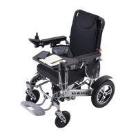 China KSM-606 Folding Lightweight Electric Wheelchair 24V 12Ah Li-ion Battery 150kg Capacity for sale