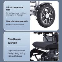 China KSM-606 Folding Electric Power Wheelchair 24V 250W Motor 150kg Capacity Li-ion Battery for sale