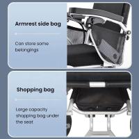 China KSM-606 Foldable Lightweight Electric Wheelchair 24V 12Ah Li-ion Battery 150kg Capacity for sale