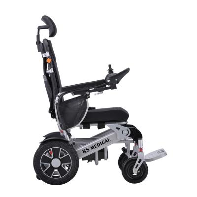 China KSM-606AR Folding Electric Wheelchair 24V Li-ion Battery 150kg Capacity Power Chair for Disabled for sale