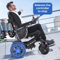 China KSM-606AF Automatic Folding Smart Electric Power Wheelchair 24V 250W for Disabled for sale