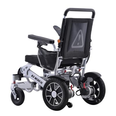 China KSM-606 Lightweight Foldable Electric Wheelchair 28.5kg 24V 12Ah Li-ion Battery 150kg Capacity for sale