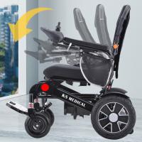 China KSM-606 Lightweight Foldable Electric Wheelchair 28.5kg 24V 12Ah Li-ion Battery 150kg Capacity for sale