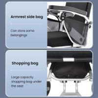 China KSM-606 Ultralight Folding Electric Wheelchair 24V 250W Motor 150kg Capacity Power Wheelchair for sale