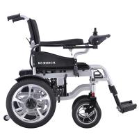 China KSM-501P Folding Electric Wheelchair 24V 250W Motor 150kg Capacity Smart Drive for sale