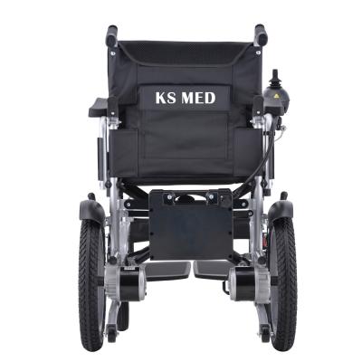 China KSM-501P Folding Electric Wheelchair 24V 250W Motor 150kg Capacity 15-25km Range for sale