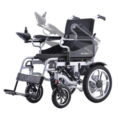 China KSM-501P Folding Electric Wheelchair 24V 250W Motor 150kg Capacity for Disabled for sale