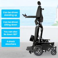 China KSM-311 Electric Standing Wheelchair 150kg Capacity 30km Range Reclining Foldable All Terrain Power Wheelchair for sale