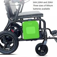 China KSM-509 Carbon Fiber Electric Wheelchair 14.5kg Foldable Lithium Battery 24V 6Ah for sale