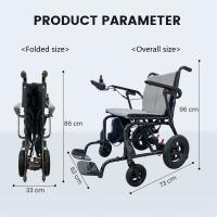 China KSM-509 Portable Folding Lightweight Electric Wheelchair 14.5kg Carbon Fiber 24V Li-ion Battery for Disabled Travel for sale