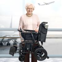 China KSM-509 Carbon Fiber Powered Wheelchair Lightweight Foldable 150kg Capacity 6km/h Speed Electric Mobility Scooter for sale
