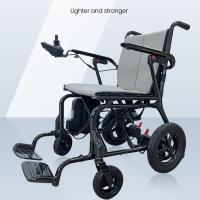 China Carbon Fiber Folding Electric Wheelchair 14.5kg Lightweight Power Chair 6km/h Speed for Travel for sale