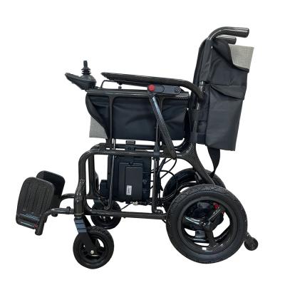 China Foldable Electric Carbon Fiber Wheelchair Lightweight 14.5kg 6km/h Power Wheelchair for Mobility for sale