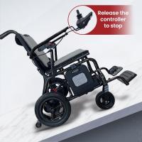 China Carbon Fiber Electric Motorized Wheelchair Foldable Lightweight 14.5kg 24V 6Ah Li-ion Battery for Travel for sale