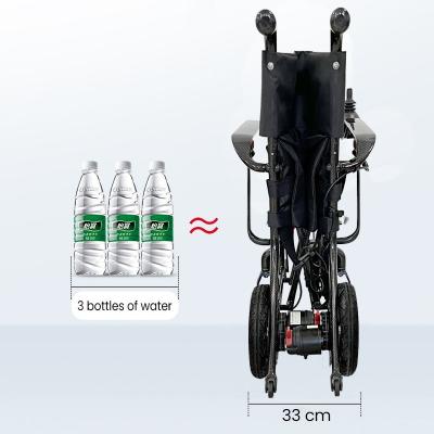 China KSM-507 Ultra Lightweight Carbon Fiber Foldable Power Wheelchair 14.5kg 6km/h Electric Wheelchair for Travel for sale