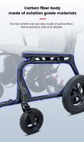 China KSM-509 Carbon Fiber Power Wheelchair 14.5kg Lightweight Portable Electric Wheelchair for Elderly Travel for sale