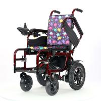 China KSM-503C Custom Children's Folding Electric Wheelchair 24V 12Ah Lithium Battery Portable Power Wheelchair for sale