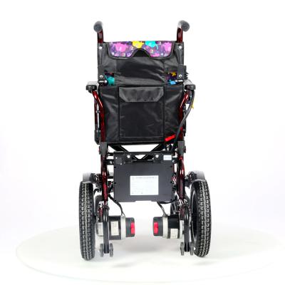 China KSM-503C Ultra Light Compact Folding Children Electric Power Wheelchair 24V 12Ah Lithium Battery for sale