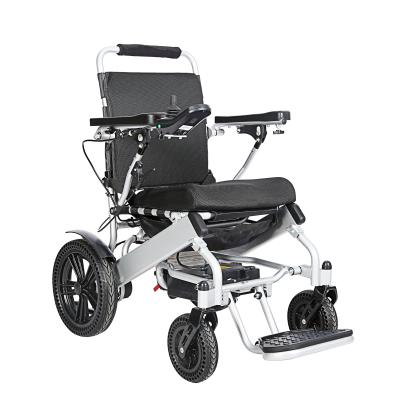 China KSM-601L Motorized Foldable Electric Wheelchair 26kg 130kg Load LCD Controller Power Wheelchair for Disabled for sale