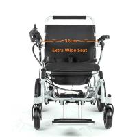 China KSM-601P Recliner Electric Wheelchair Foldable Motorized Wheelchair 52cm Seat Width 24V Li-ion Battery for sale