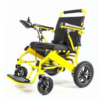 China KSM-601P Lightweight Aluminum Foldable Power Wheelchair 24V 12Ah Li-ion Battery 130kg Capacity for sale