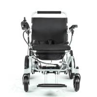 China KSM-601P Lightweight Aluminum Foldable Power Wheelchair 24V 12Ah Li-ion Battery 130kg Capacity for sale
