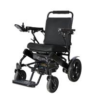 China KSM-601L Portable Foldable Electric Wheelchair 26kg 130kg Capacity Reclining Solid Tire for sale
