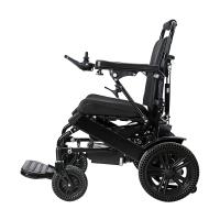China KSM-601L Portable Foldable Electric Wheelchair 26kg 130kg Capacity Reclining Solid Tire for sale