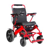 China KSM-601L Portable Foldable Electric Wheelchair 26kg 130kg Capacity Reclining Solid Tire for sale