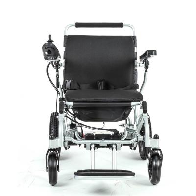 China KSM-601P Lightweight Folding Electric Wheelchair 24V Li-ion Battery 130kg Capacity Reclining Backrest for sale